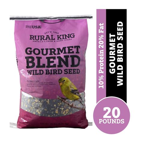 Rural King Gourmet Blend Wild Bird 20 Lb Bag Rural King