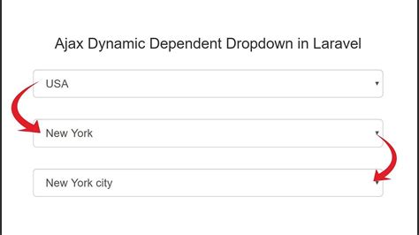 laravel dynamic dependent dropdown using ajax youtube