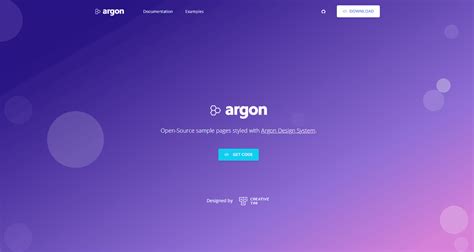 github app generator vue landing page argon vue landing page argon