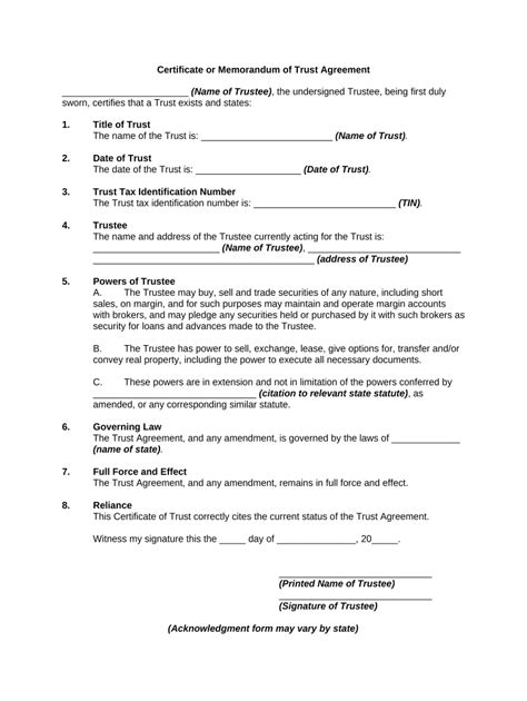 Certificate Trust Form Complete With Ease Airslate Signnow