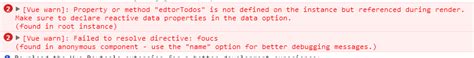 vue报错解决：failed to resolve directive focus failed to resolve directive