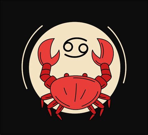 Premium Vector Zodiac Symbol Cancer Concept Crab Astrological Sign