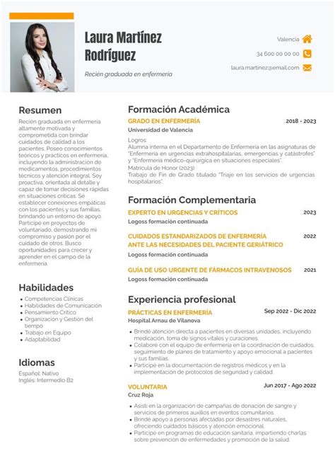 Curriculum Vitae Recien Graduado Modelo De Curriculum Vitae Modelos
