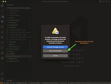 python azure function debugging in pipenv virtual environment kenan