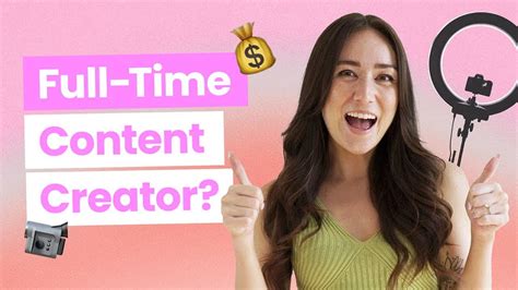How To Become A Full Time Content Creator Video Later