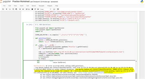 pyspark timeout error jupyter lab support cloudxlab discussions