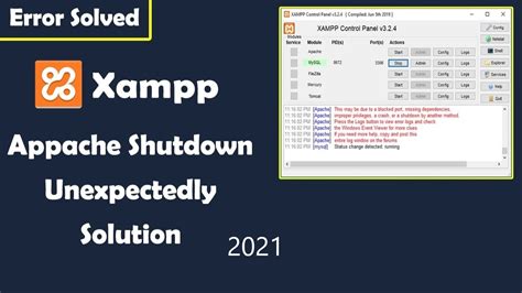 how to fix xampp apache shutdown unexpectedly xampp apache not