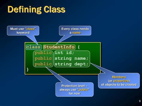 ppt classes and object oriented programming in c powerpoint