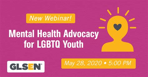 Webinar Mental Health Advocacy For Lgbtq Youth Glsen