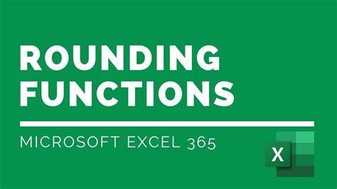 excel tutorial rounding functions youtube