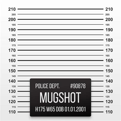 Mugshot Template Free Vectors And Psds To Download