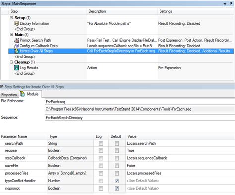creating a sequence file iteration tool replacing absolute module