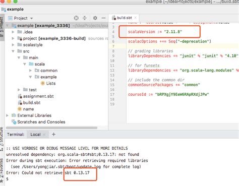 scala is there a way to modify the sbt version of an existing project
