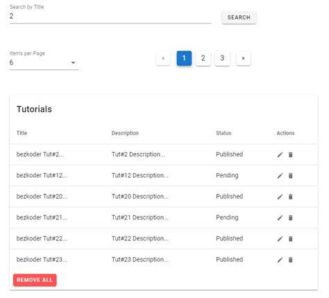 vuetify pagination server side example bezkoder