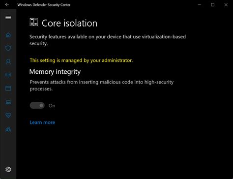 turn on or off core isolation memory integrity in windows 10 page 4