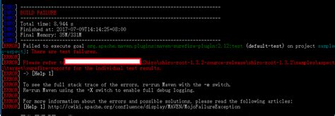 maven build时提示 failed to execute goal org apache maven plugins maven