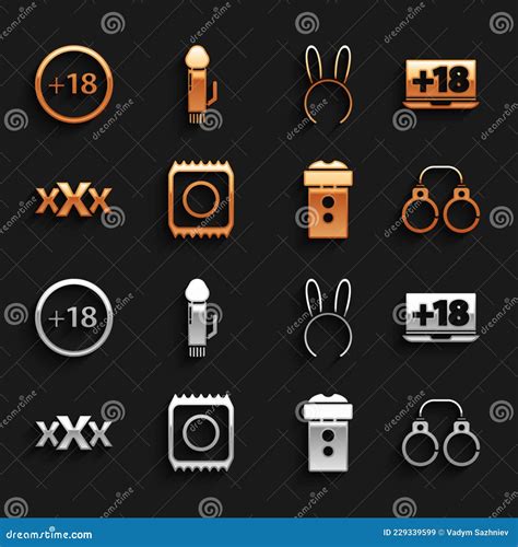 Set Condom In Package Safe Sex Laptop With 18 Plus Content Fluffy
