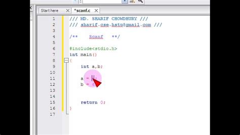 bangla c programming tutorial 17 input scanf youtube