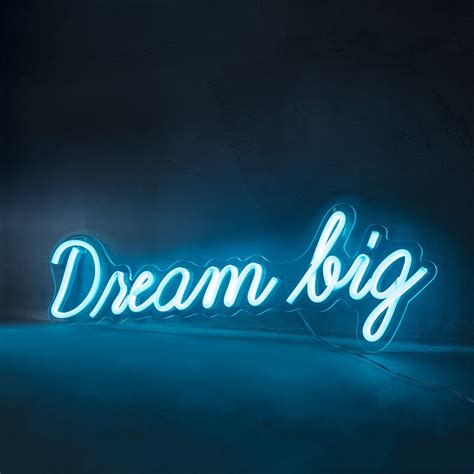Enseigne Lumineuse Au Néon Dream Big Lights4fun Fr