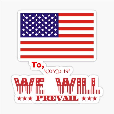 we will prevail stickers redbubble