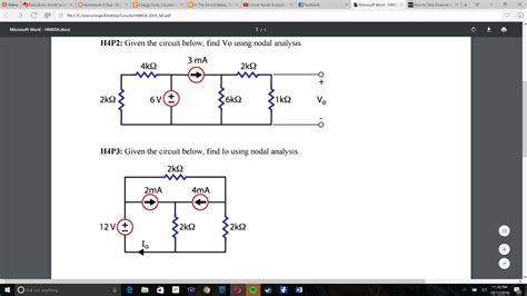 solved given the circuit below find v 0 using nodal