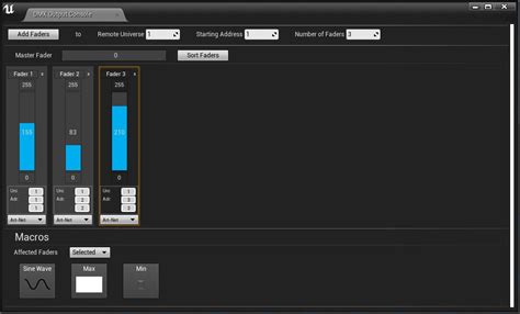 dmx editor button unreal engine 4 27 documentation