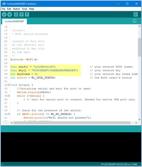 ameba arduino [rtl8722csm] [rtl8722dm] connect to wifi realtek iot