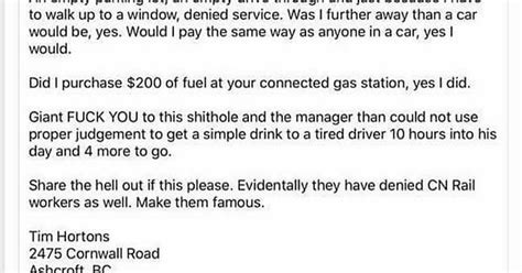 ashcroft bc tim hortons not supporting truckers album on imgur