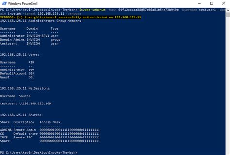 github kevin robertson invoke thehash powershell pass