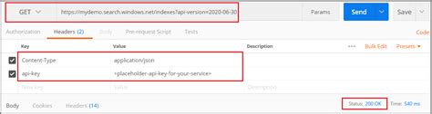 quickstart create a search index using rest apis azure