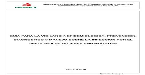 Pdf GuÍa Para La Vigilancia EpidemiolÓgica … · • Norma Oficial