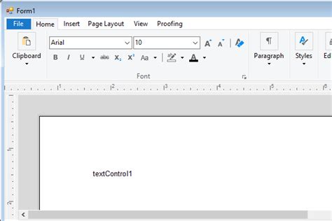 creating a windows forms ribbon application