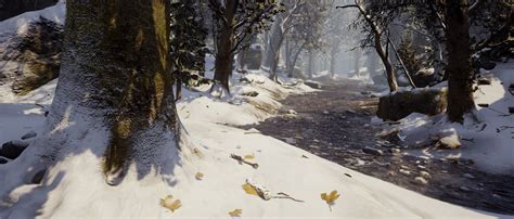 ue4 snow shader with environment — polycount