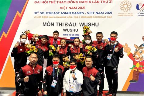 Letda Marinir Mukhlis Bawa Team Wushu Indonesia Meraih Medali Di Sea