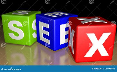 Sex Colored Cubes Stock Illustration Illustration Of Touch 33450264
