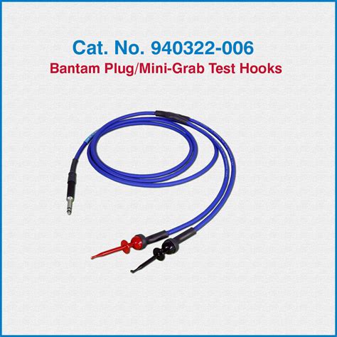 940322 006 bantam plug two mini grab test hooks
