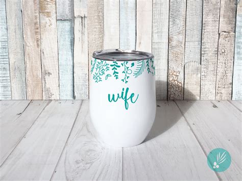 Wife Mom Boss Tumbler Insulated Wine Tumbler With Lid Etsy Wife Mom