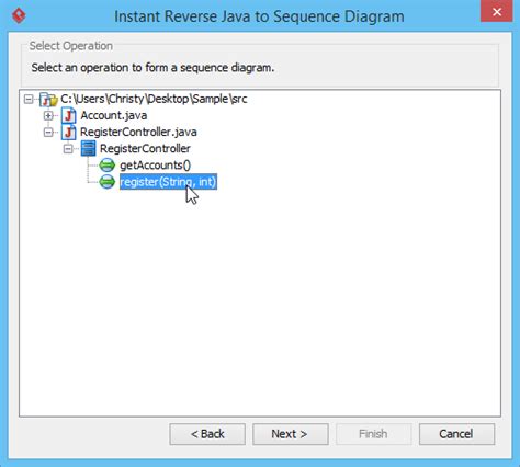 how to generate sequence diagram from java