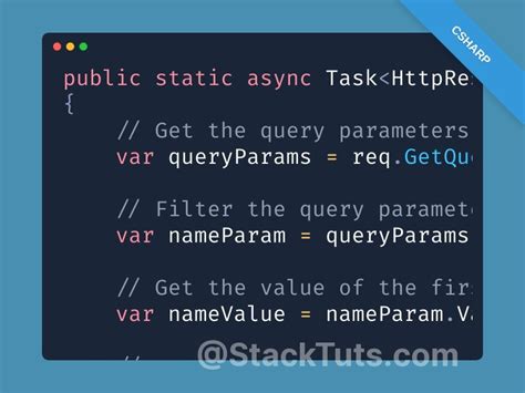 how to get the get query parameters in a simple way on azure functions