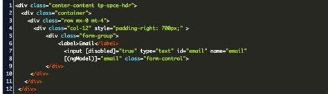 disable input angular code example