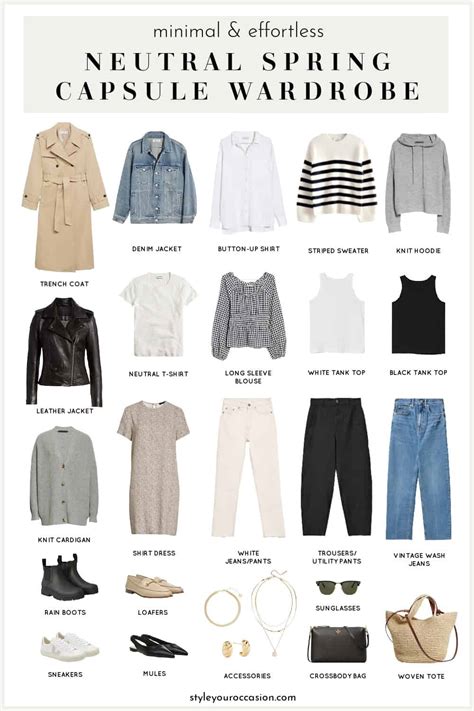 Effortless Spring Capsule Wardrobe For 2022 Youll Love