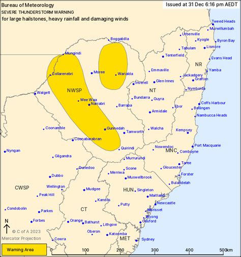 Nsw Severe Thunderstorm Warning Large Hail Damaging Winds Heavy Rain