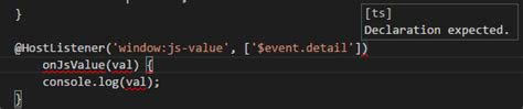 javascript how to pass variable from vanilla js to angular2 stack