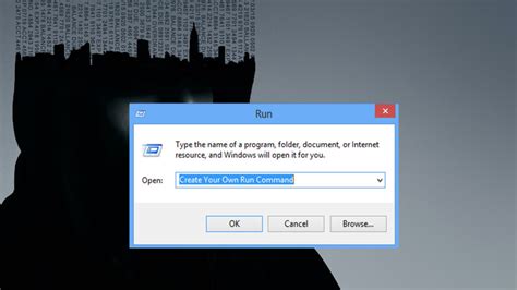 how to create your own windows run commands