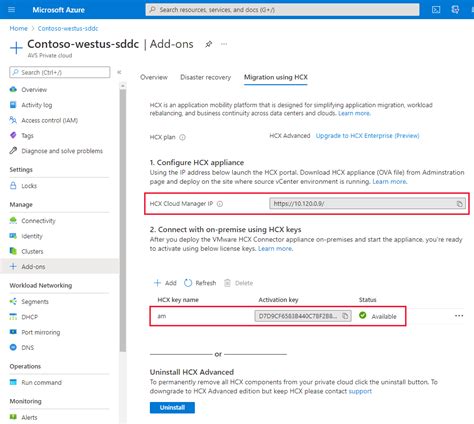 install and activate vmware hcx in azure vmware solution azure vmware