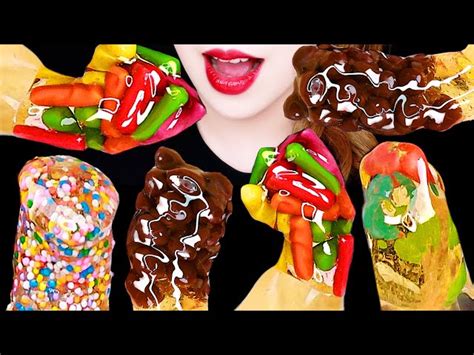 Asmr Rainbow Honey Jelly Chocolate Ball Honey Jelly 꿀젤리 먹방 Eating