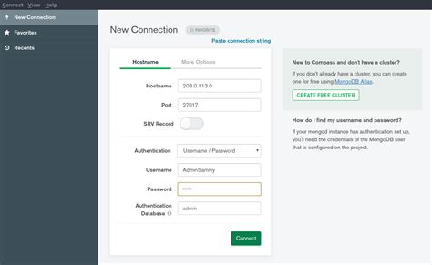 how to use mongodb compass digitalocean