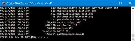 how to use dir command in windows 1087