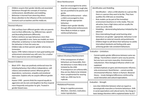 Psychology A Level Gender Revision Posters Teaching Resources