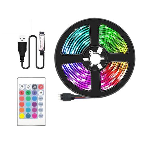 Banda Led Rgb Jrh 5050 Bluetooth 5m Usb Telecomanda Adeziva Timer